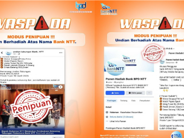 Bank NTT Ingatkan Masyarakat Waspadai Penipuan Berkedok Undian Berhadiah di Media Sosial